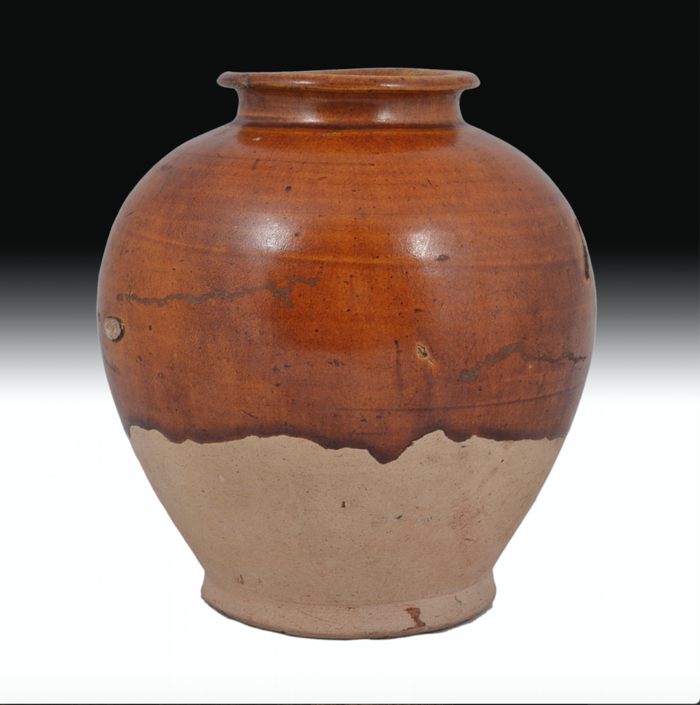 Amber Glazed Jar - J.A.N. FINE ART